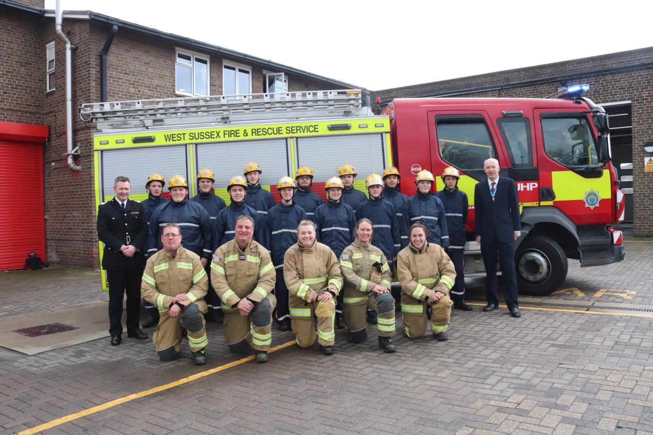 Crawley College Students Complete Pass Out Parade At Local Fire Station ...
