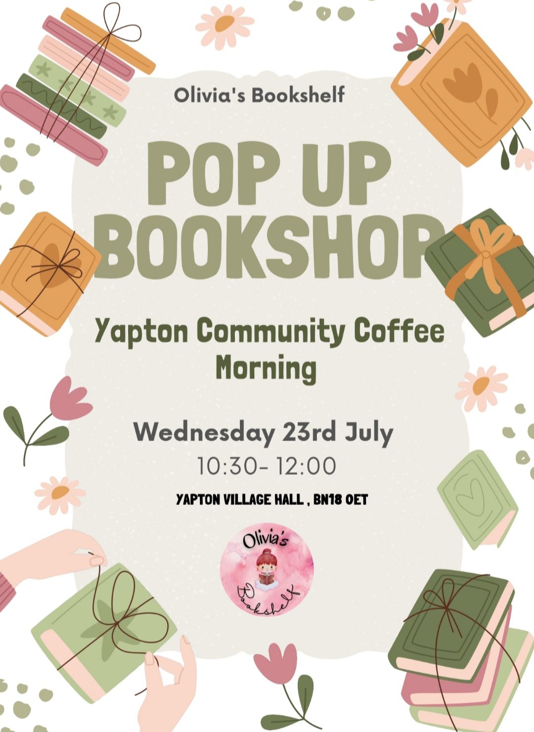 Pop-Up Book Shop & Coffee | Sussex Local